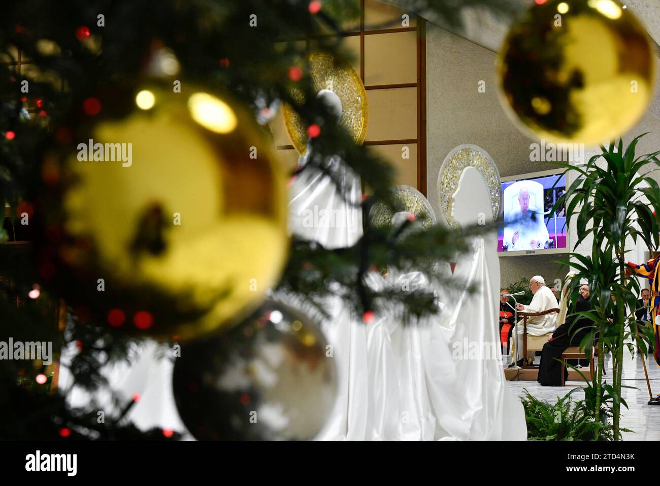Italy, Rome, Vatican, 2023/12/16.Pope Francis during an audience with ...
