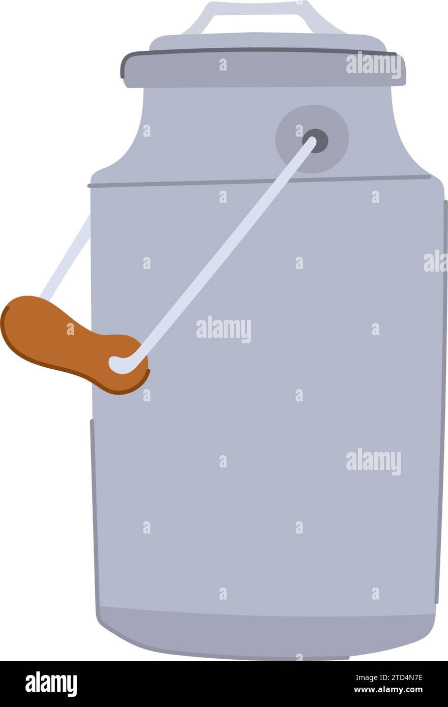jar metal milk can cartoon vector illustration Stock Vector Image & Art ...