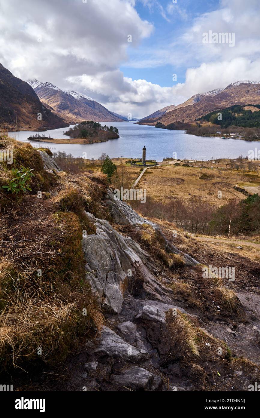 Loch Shiel and the Glenfinnan Monument, Highlands, Scotland. A film ...