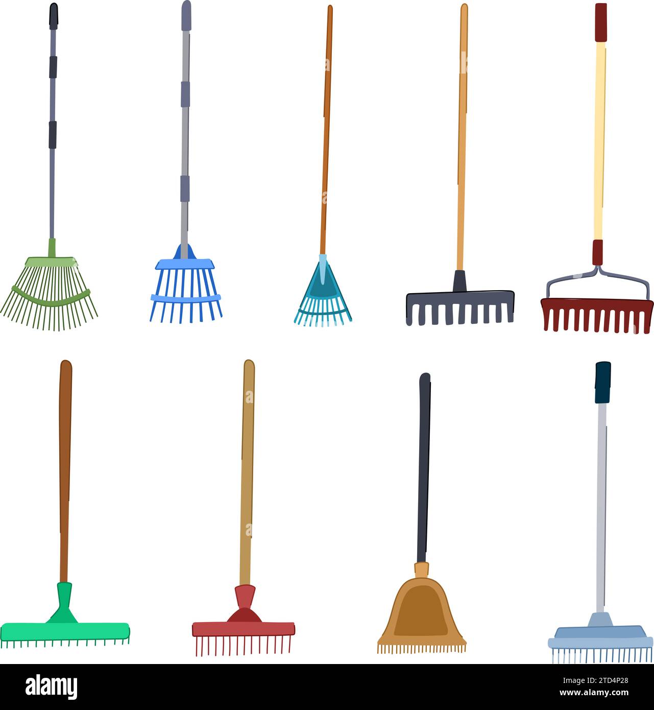 rake set cartoon vector illustration Stock Vector Image & Art - Alamy