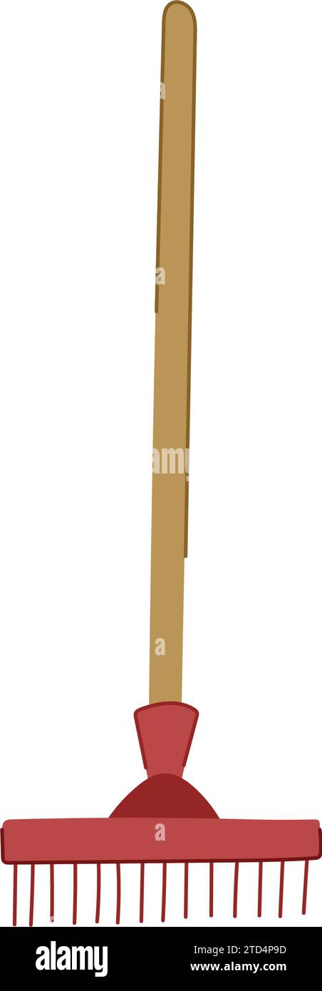 broom rake cartoon vector illustration Stock Vector Image & Art - Alamy