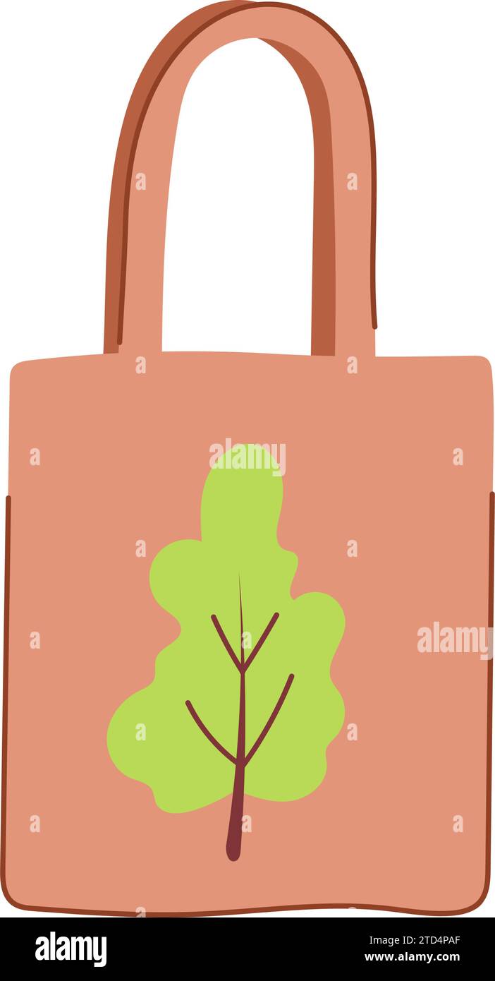 eco reusable bag cartoon vector illustration Stock Vector Image & Art ...
