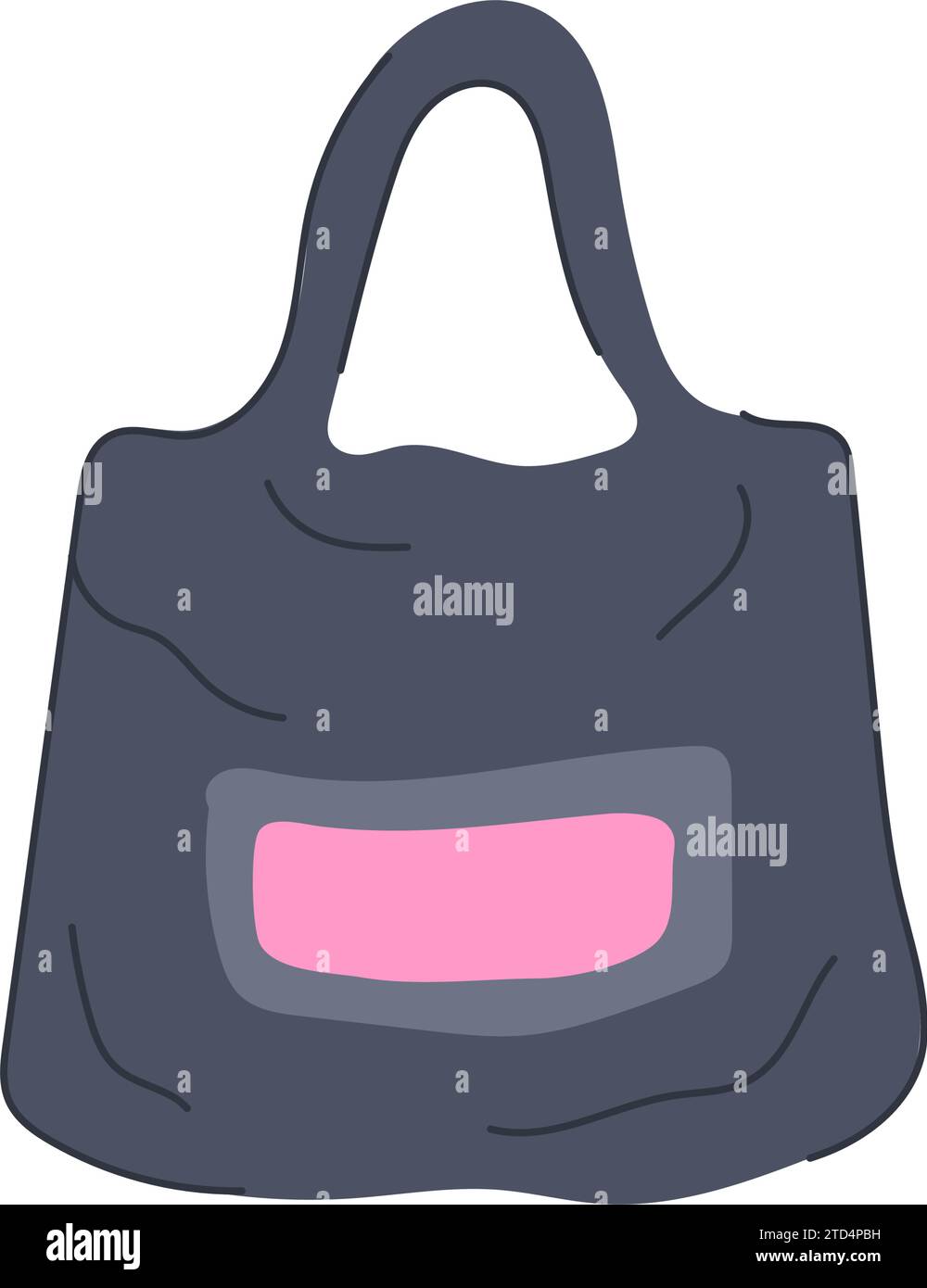 fabric reusable bag cartoon vector illustration Stock Vector Image ...