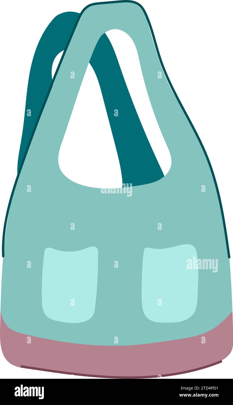 template reusable bag cartoon vector illustration Stock Vector Image ...