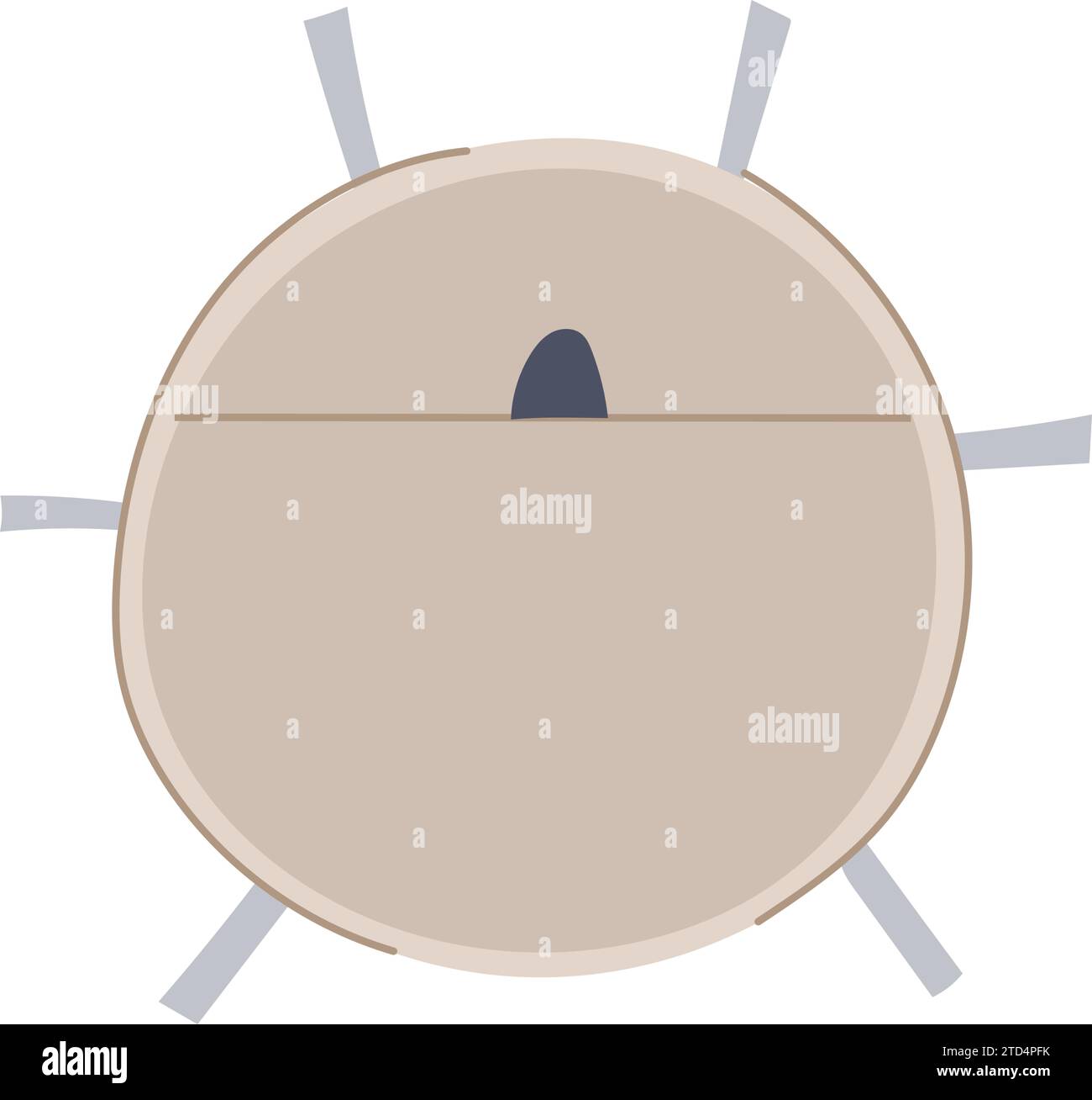 clean robot vacuum cleaner cartoon vector illustration Stock Vector ...