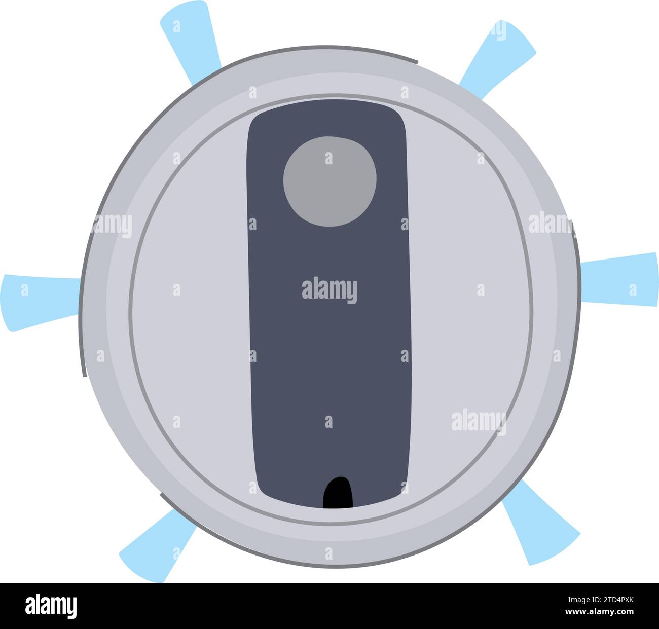 hand robot vacuum cleaner cartoon vector illustration Stock Vector ...