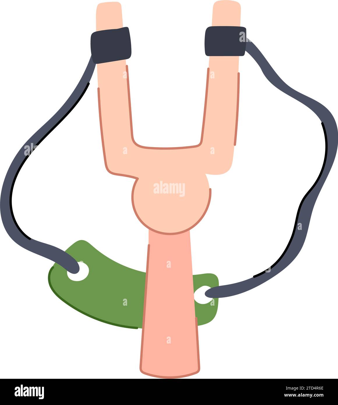 child slingshot cartoon vector illustration Stock Vector Image & Art ...