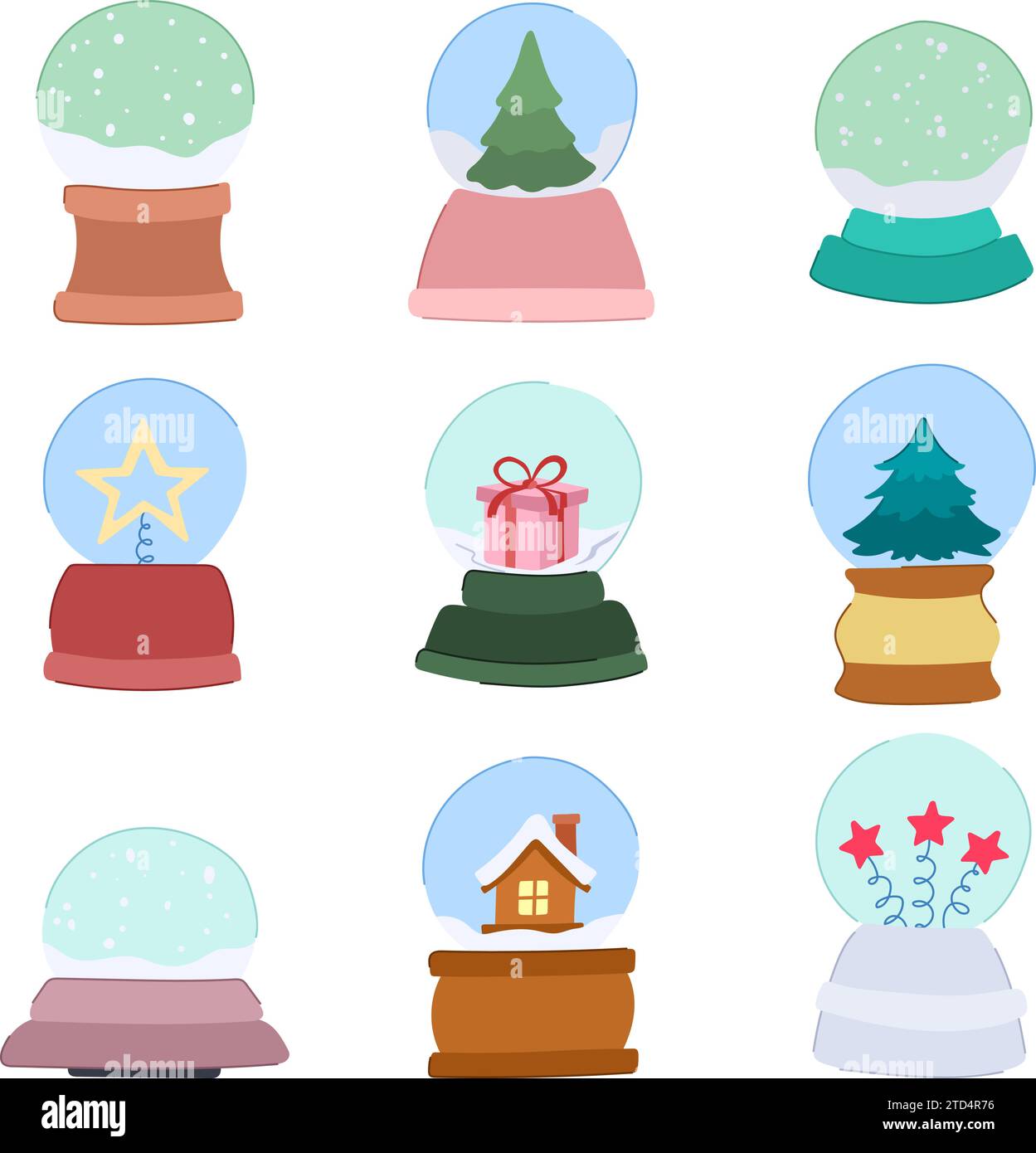 snow ball set cartoon vector illustration Stock Vector Image & Art - Alamy