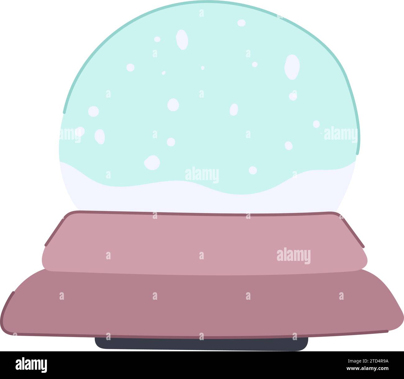 globe snow ball cartoon vector illustration Stock Vector Image & Art ...