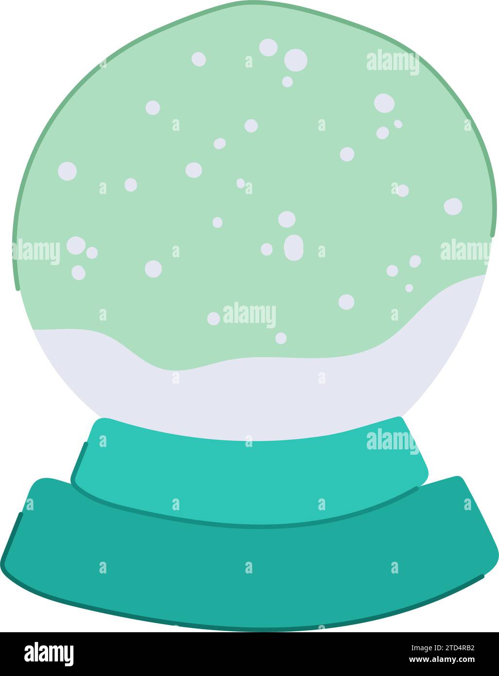 christmas snow ball cartoon vector illustration Stock Vector Image ...
