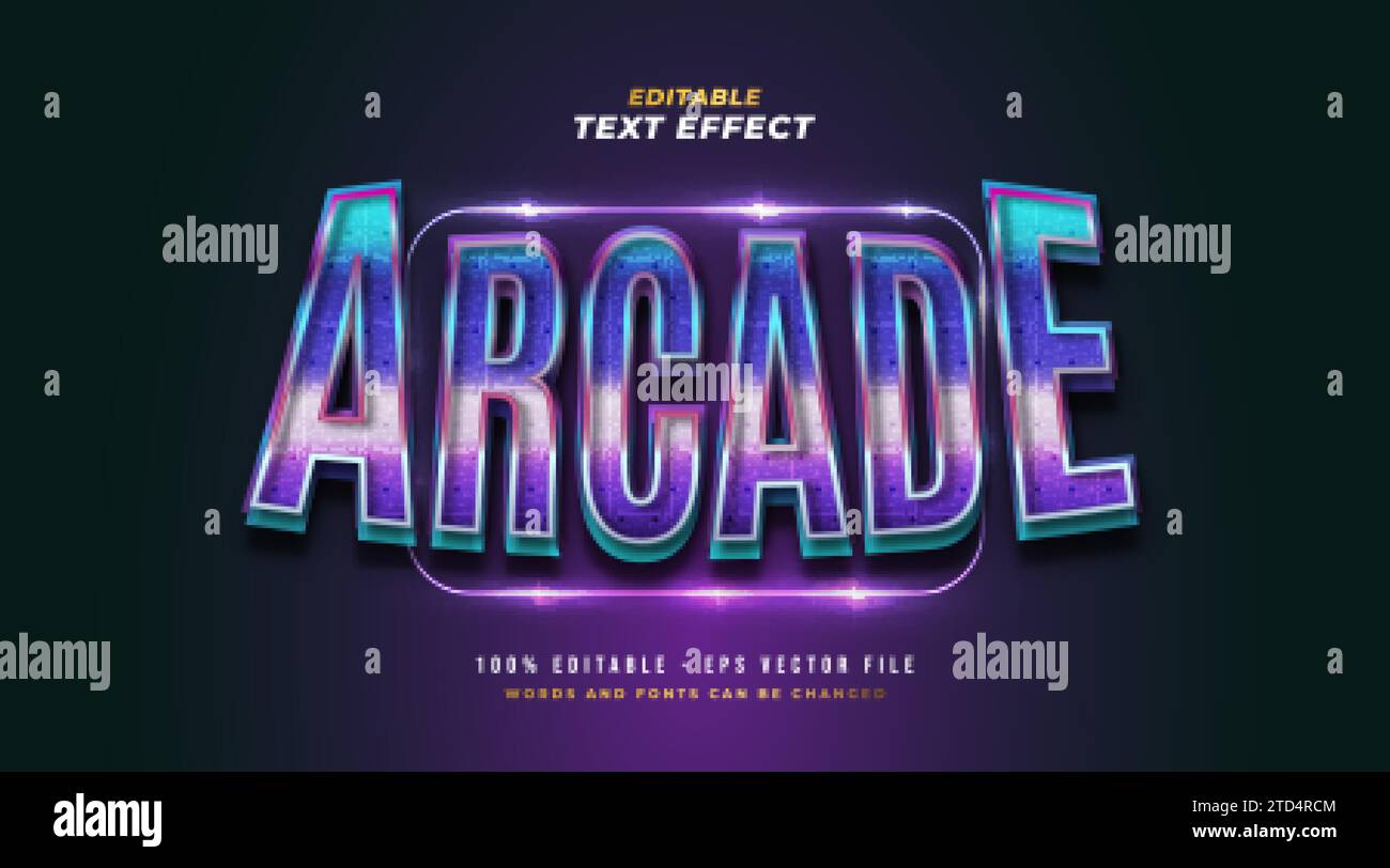 Colorful arcade Stock Vector Images - Alamy