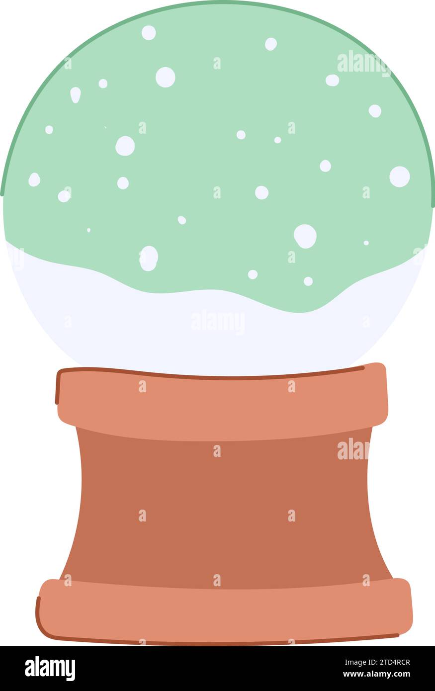 winter snow ball cartoon vector illustration Stock Vector Image & Art ...