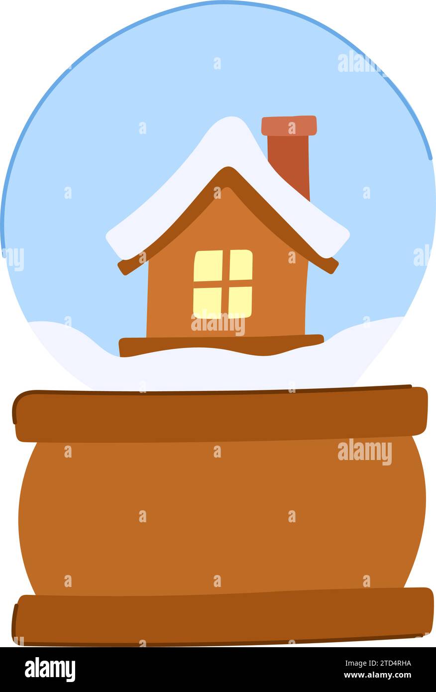 decoration snow ball cartoon vector illustration Stock Vector Image ...
