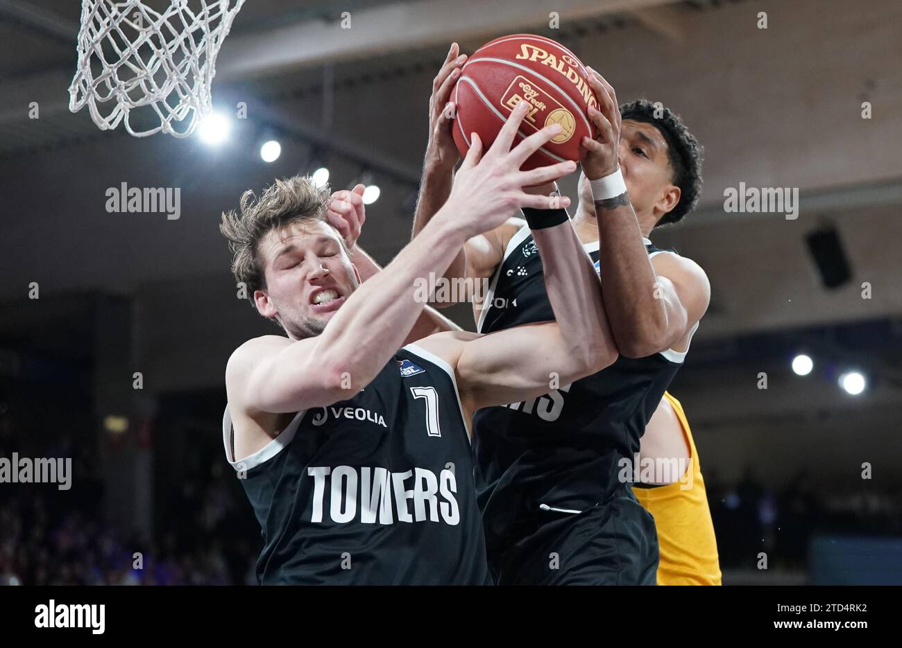 15 December 2023, Hamburg: Basketball: Bundesliga, matchday 11, main ...