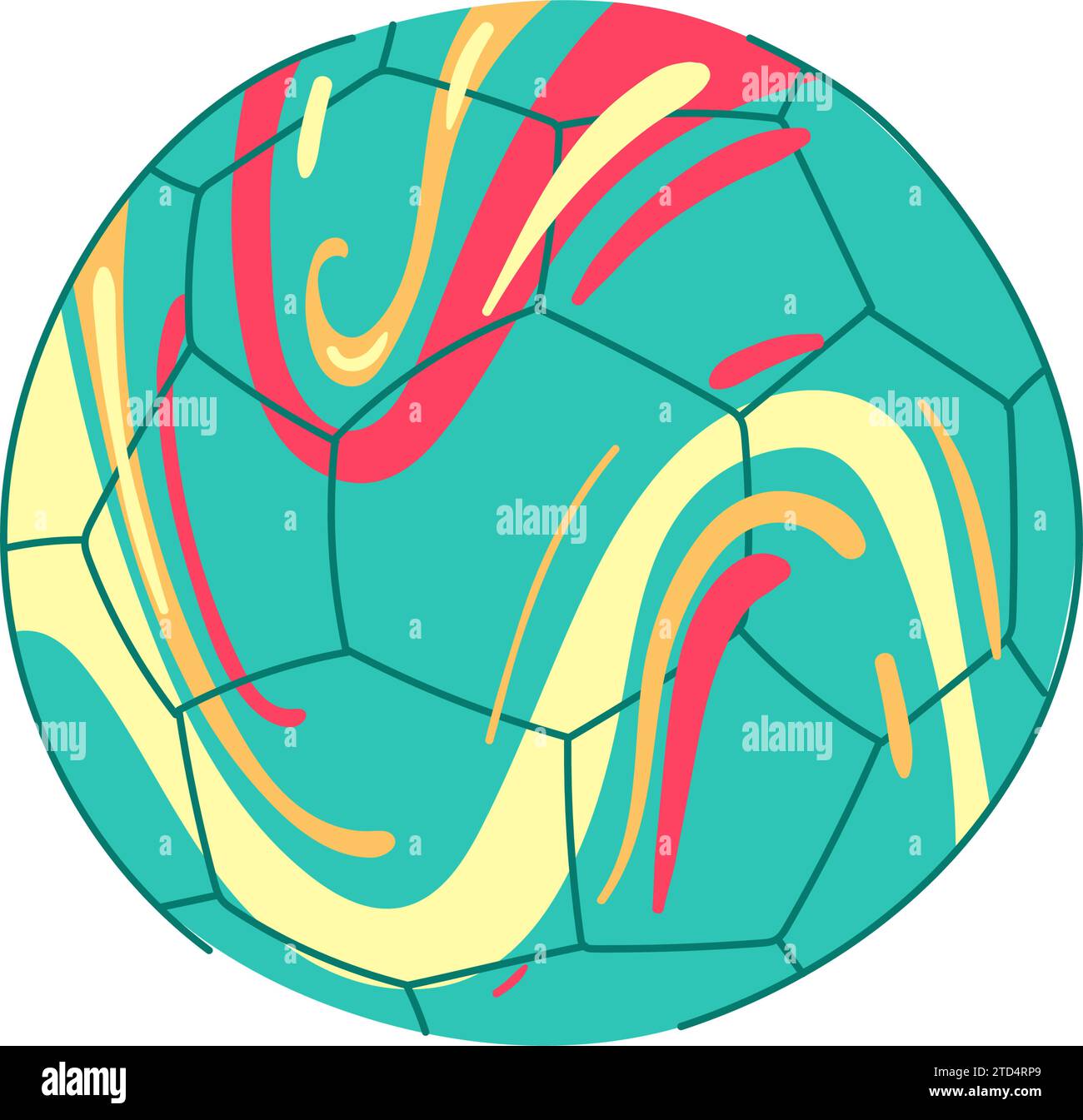 sport soccer ball cartoon vector illustration Stock Vector Image & Art ...