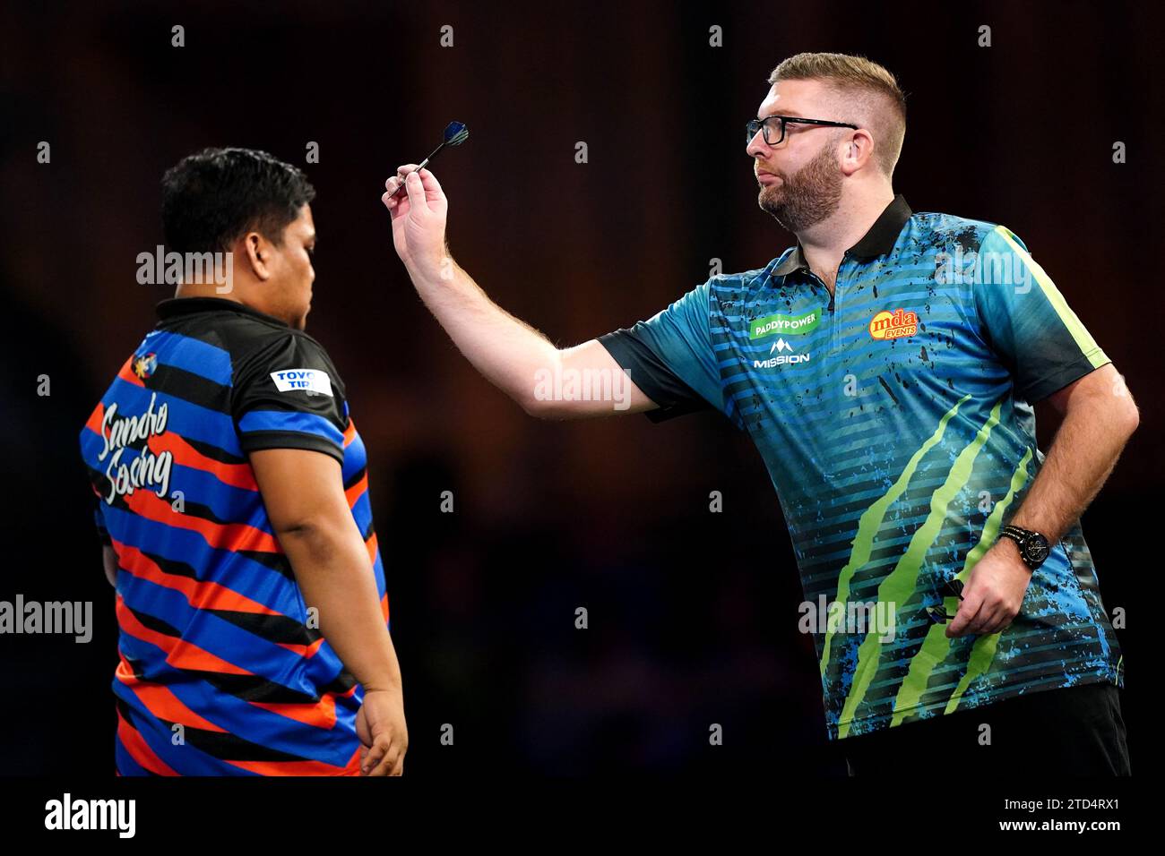 Lee Evans in action against Sandro Eric Sosing (not pictured) on day ...
