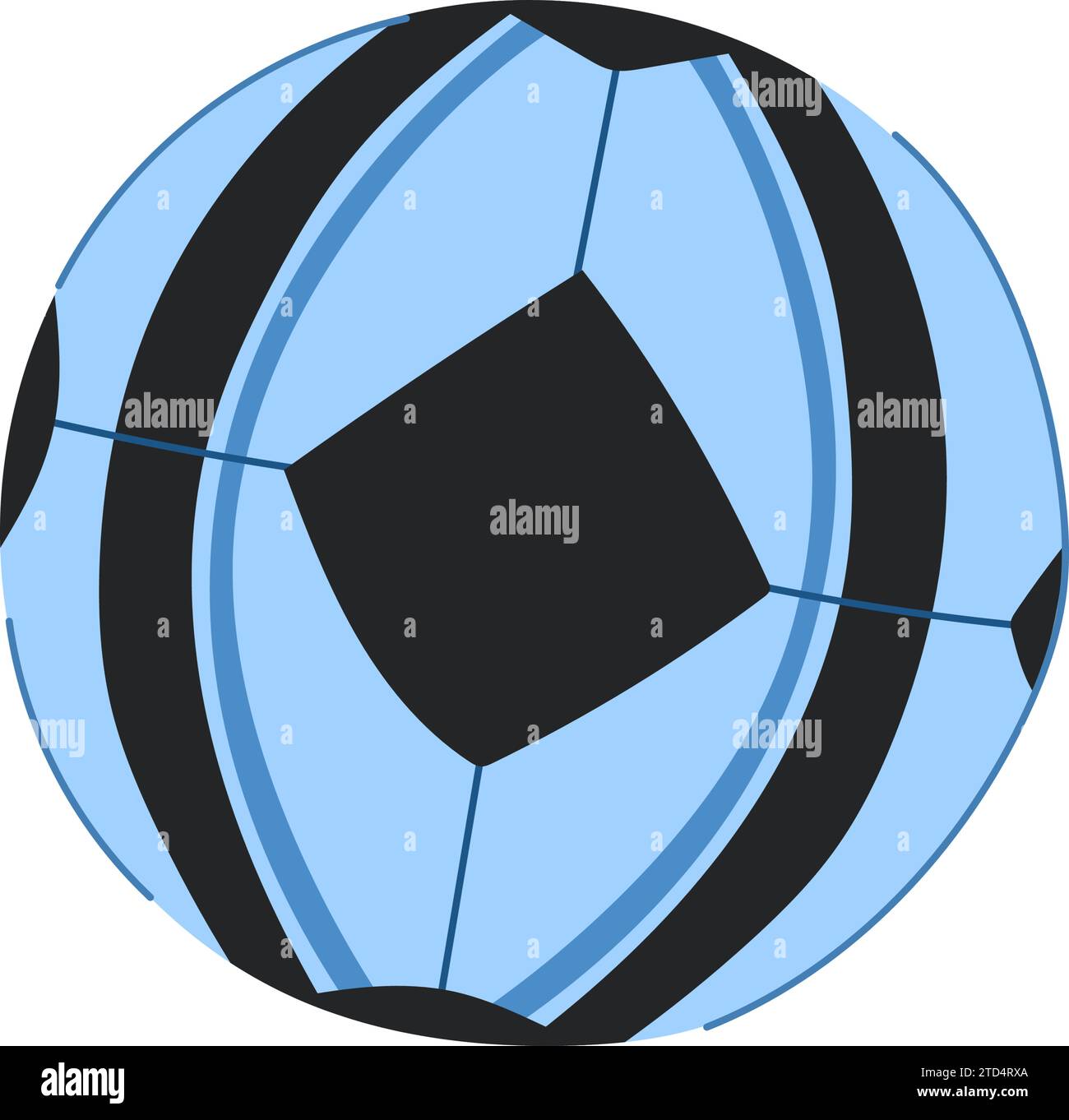 banner soccer ball cartoon vector illustration Stock Vector Image & Art ...