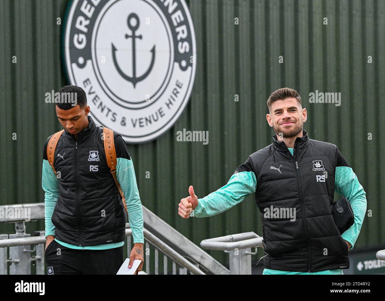 Morgan Whittaker #10 of Plymouth Argyle and Joe Edwards #8 of Plymouth ...