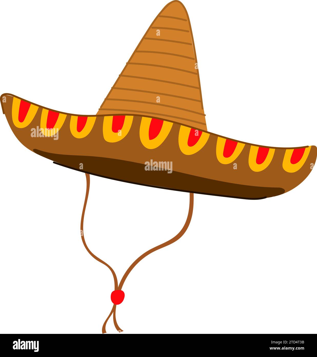 carnival sombrero cartoon vector illustration Stock Vector Image & Art ...