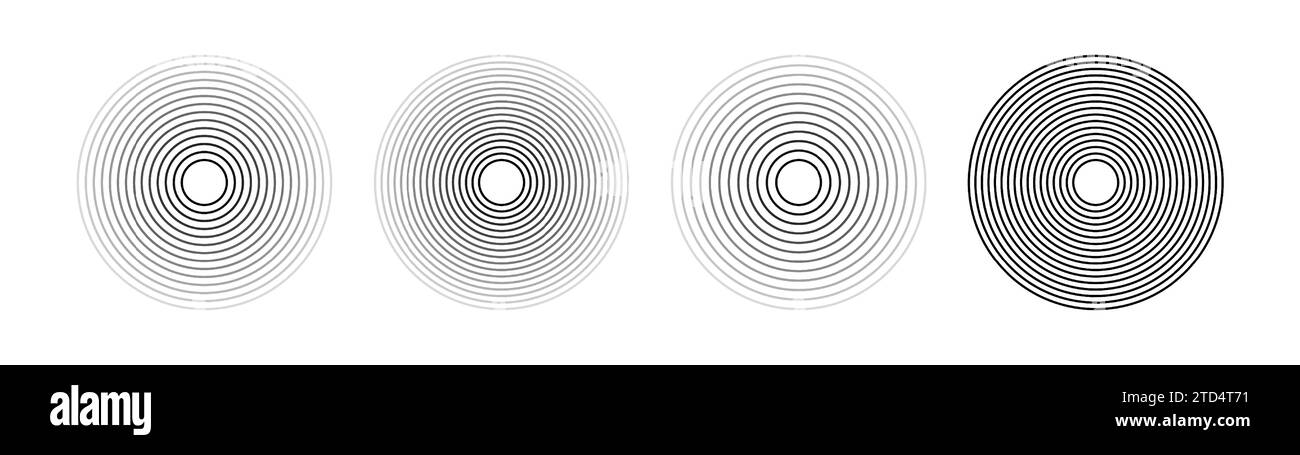 Circular ripple effect isolated on hi-res stock photography and images ...