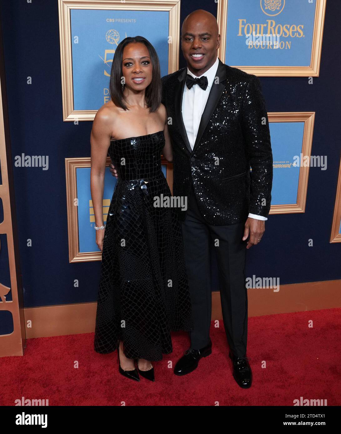 (L-R) Nischelle Turner and Kevin Frazier arrives at the 50th Annual ...