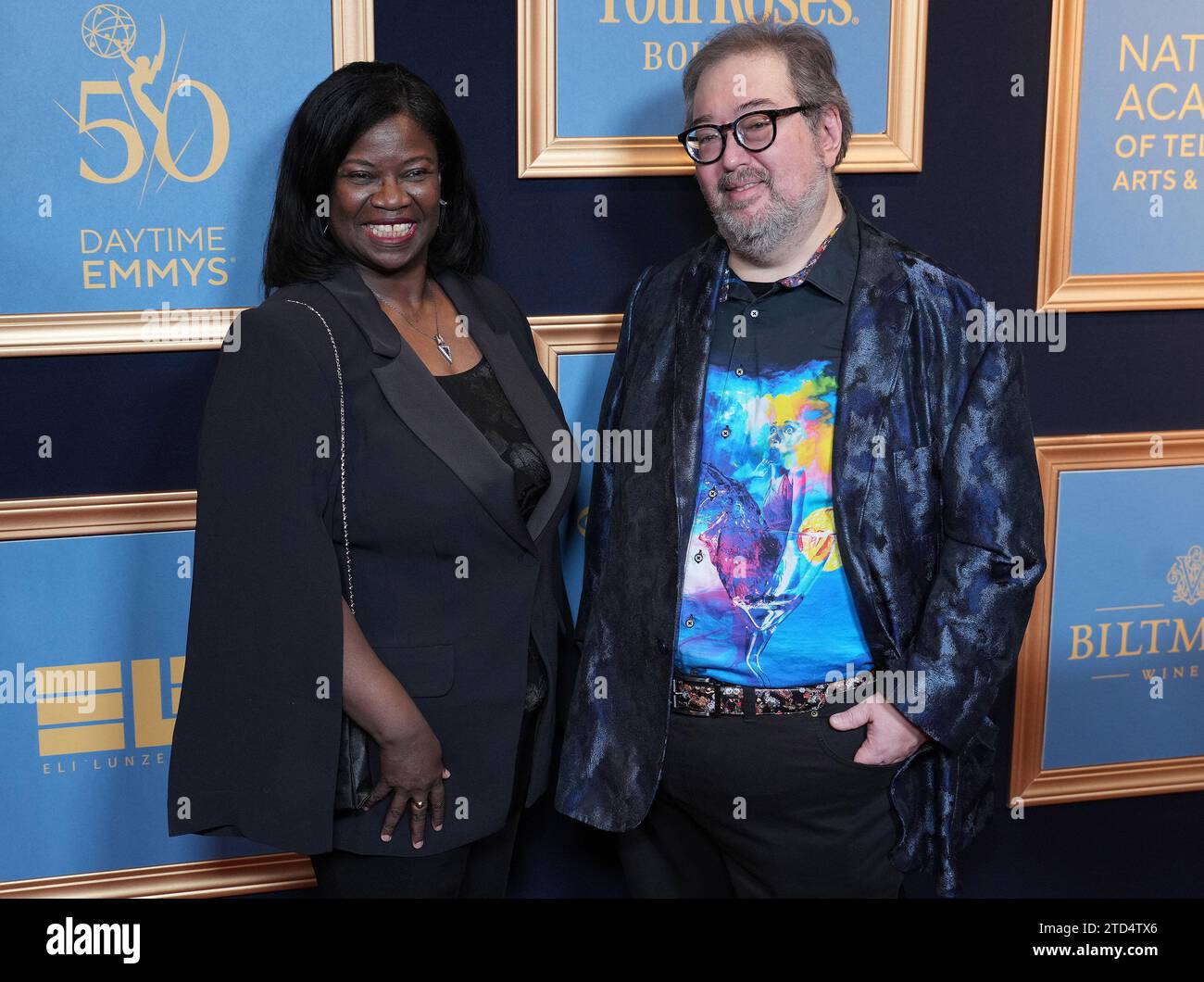 (L-R) Cheryl Davis and Scott Sickles at the 50th Annual Daytime Emmy ...