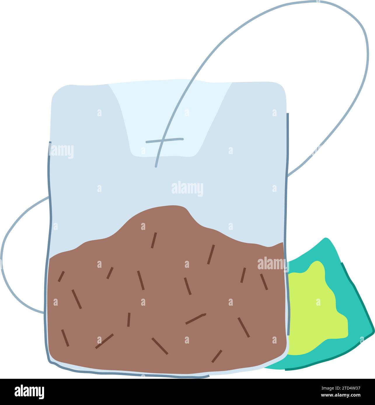 flavor teabag cartoon vector illustration Stock Vector Image & Art - Alamy