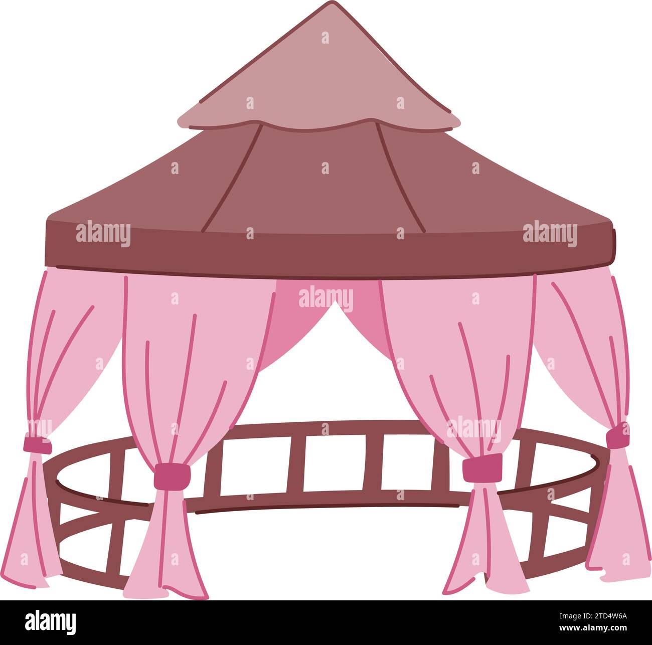 outdoor tent garden cartoon vector illustration Stock Vector Image ...