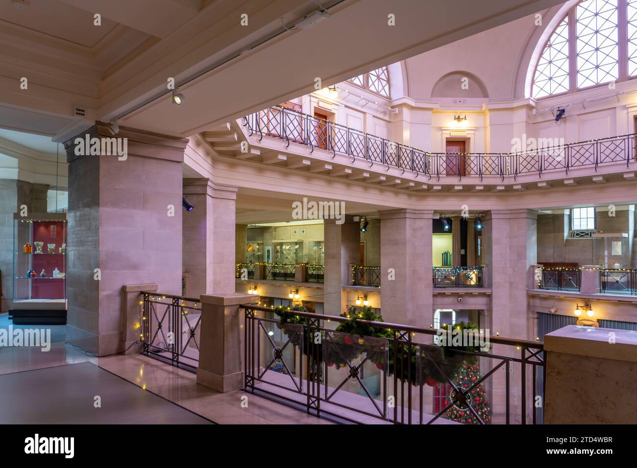 The National Museum Cardiff at Christmas Stock Photo - Alamy