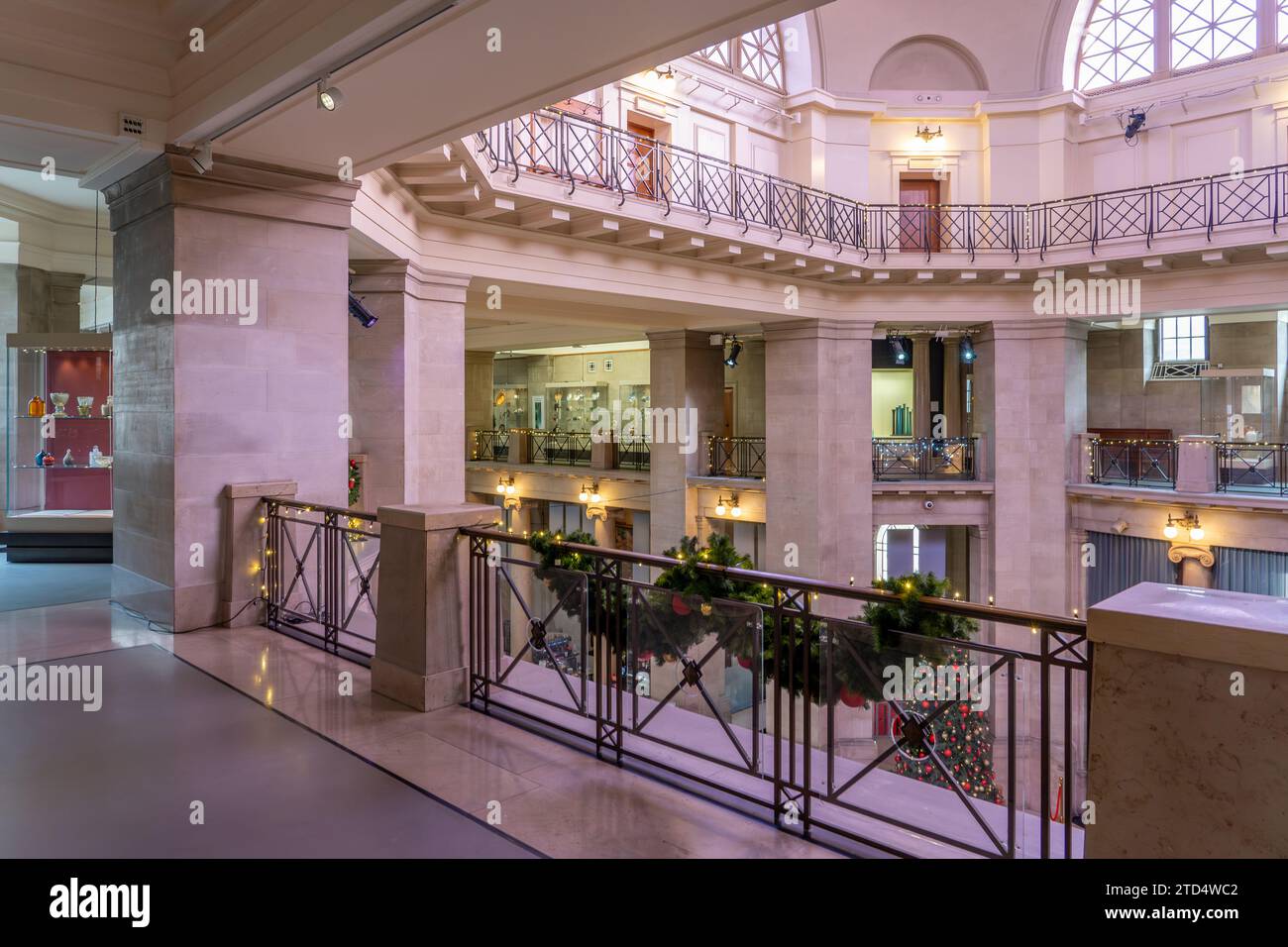 The National Museum Cardiff at Christmas Stock Photo - Alamy