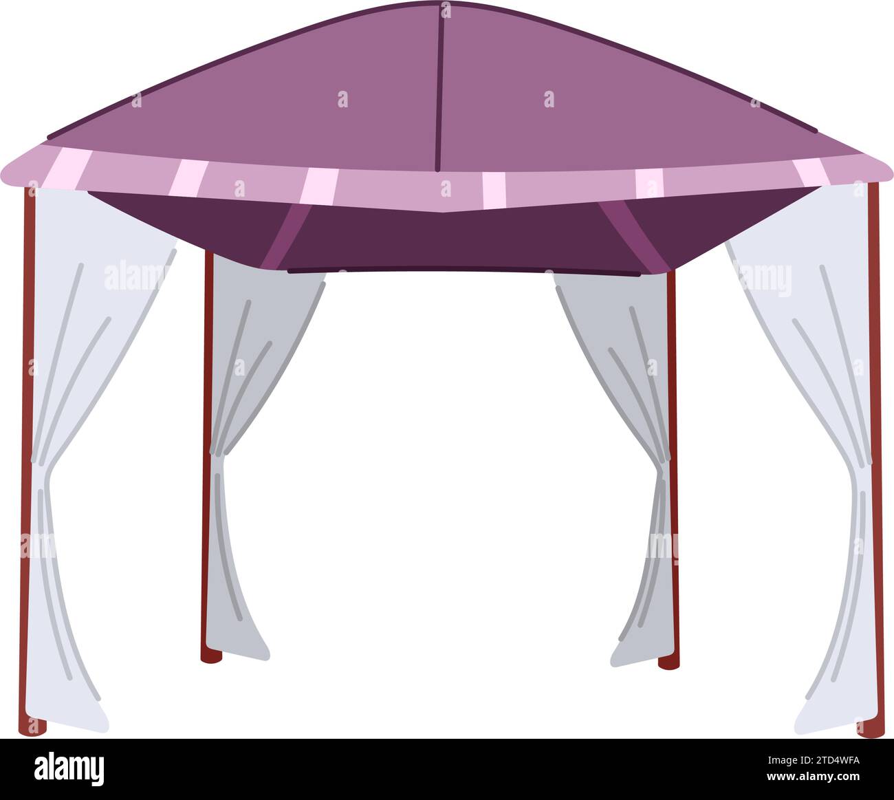 mock tent garden cartoon vector illustration Stock Vector Image & Art ...