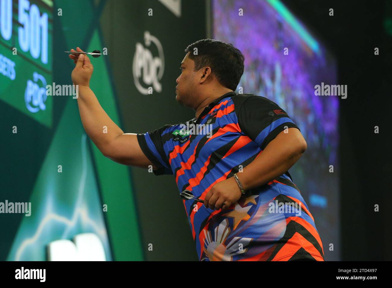 London, UK. 16th December 2023, Alexandra Palace, London, England; 2023/24 PDC Paddy Power World ...