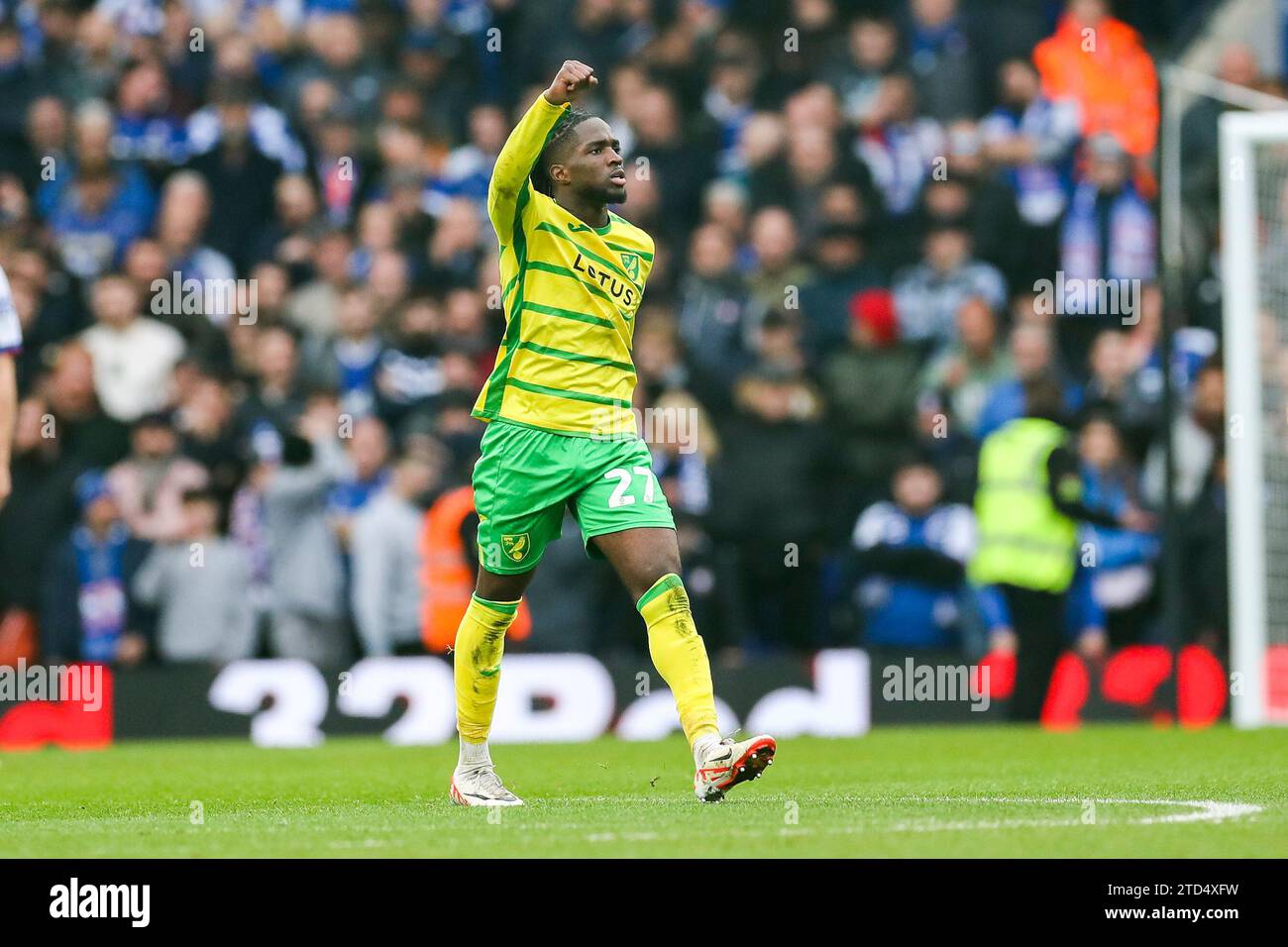 Norwich City forward Jonathan Rowe (27) GOAL 1-1 and celebrates during ...