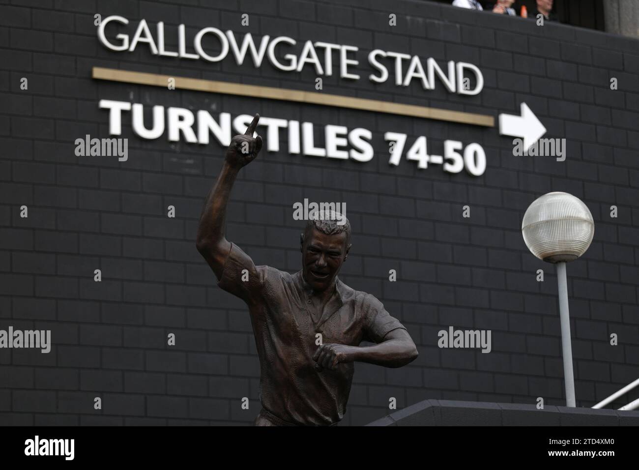 A statue of Alan Shearer outside the ground before the Premier League ...