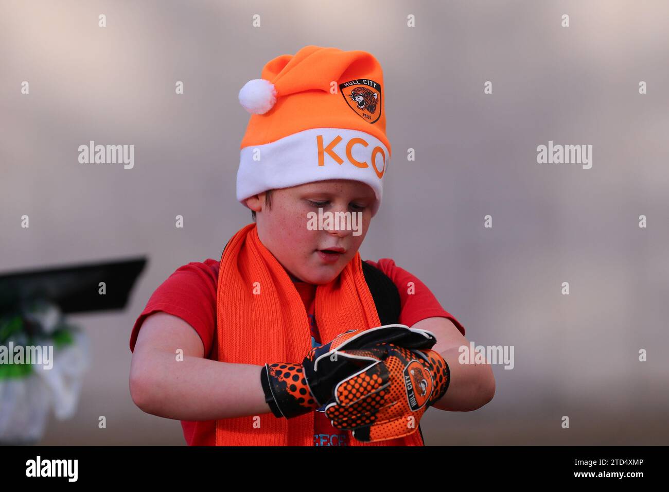 A young Hull City fan during the Sky Bet Championship match Hull City ...