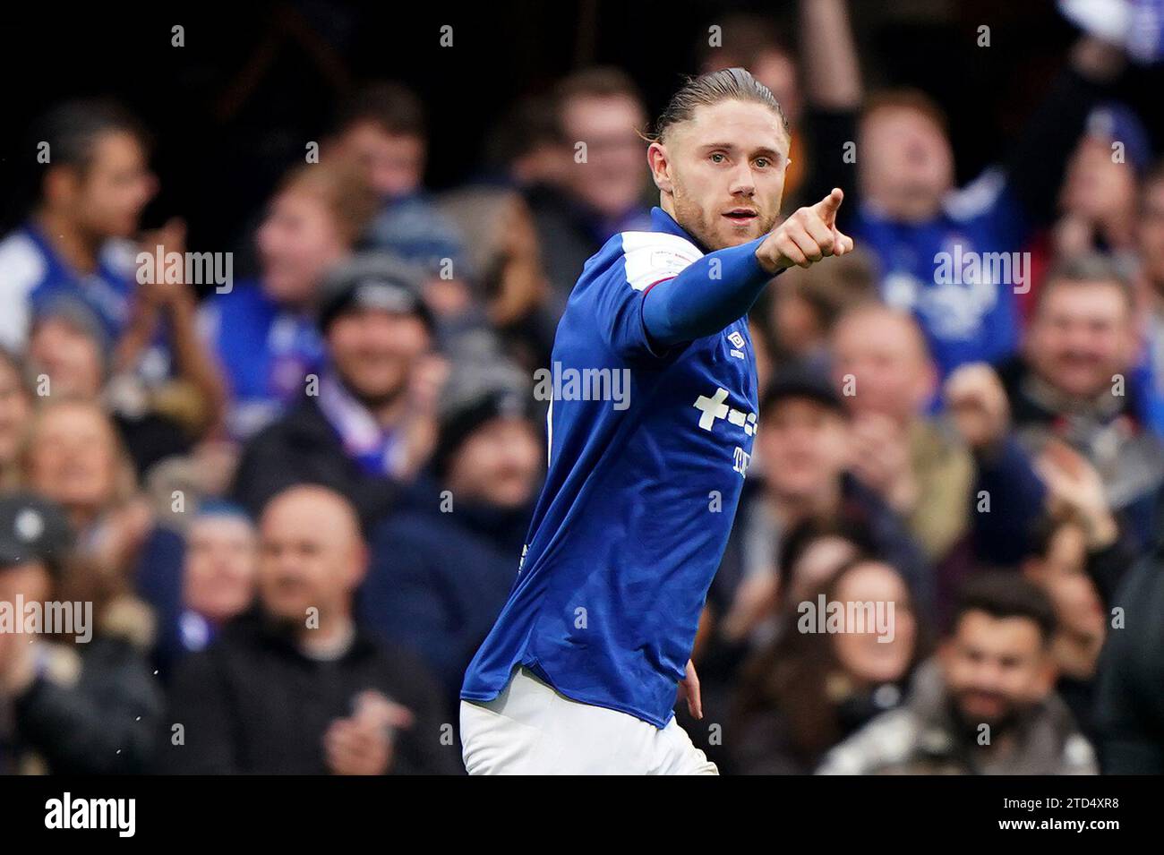 Ipswich Town's Wes Burns celebrates scoring their side's second goal of ...