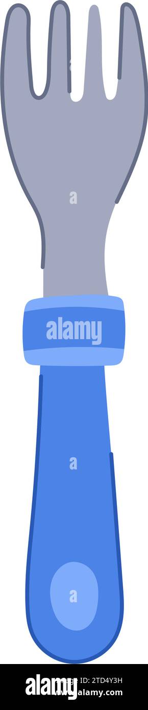 food toddler fork cartoon vector illustration Stock Vector Image & Art ...