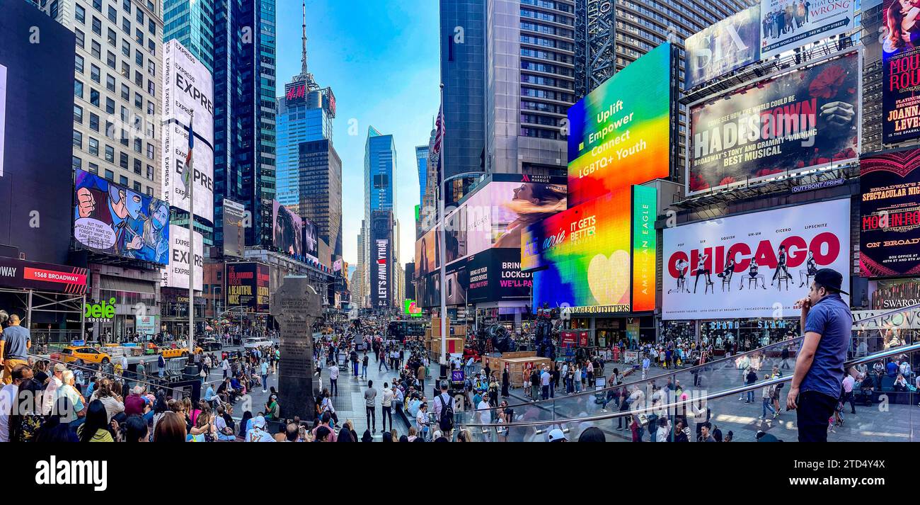 New York, USA; May 31, 2023: The famous and beautiful Times Square, in ...