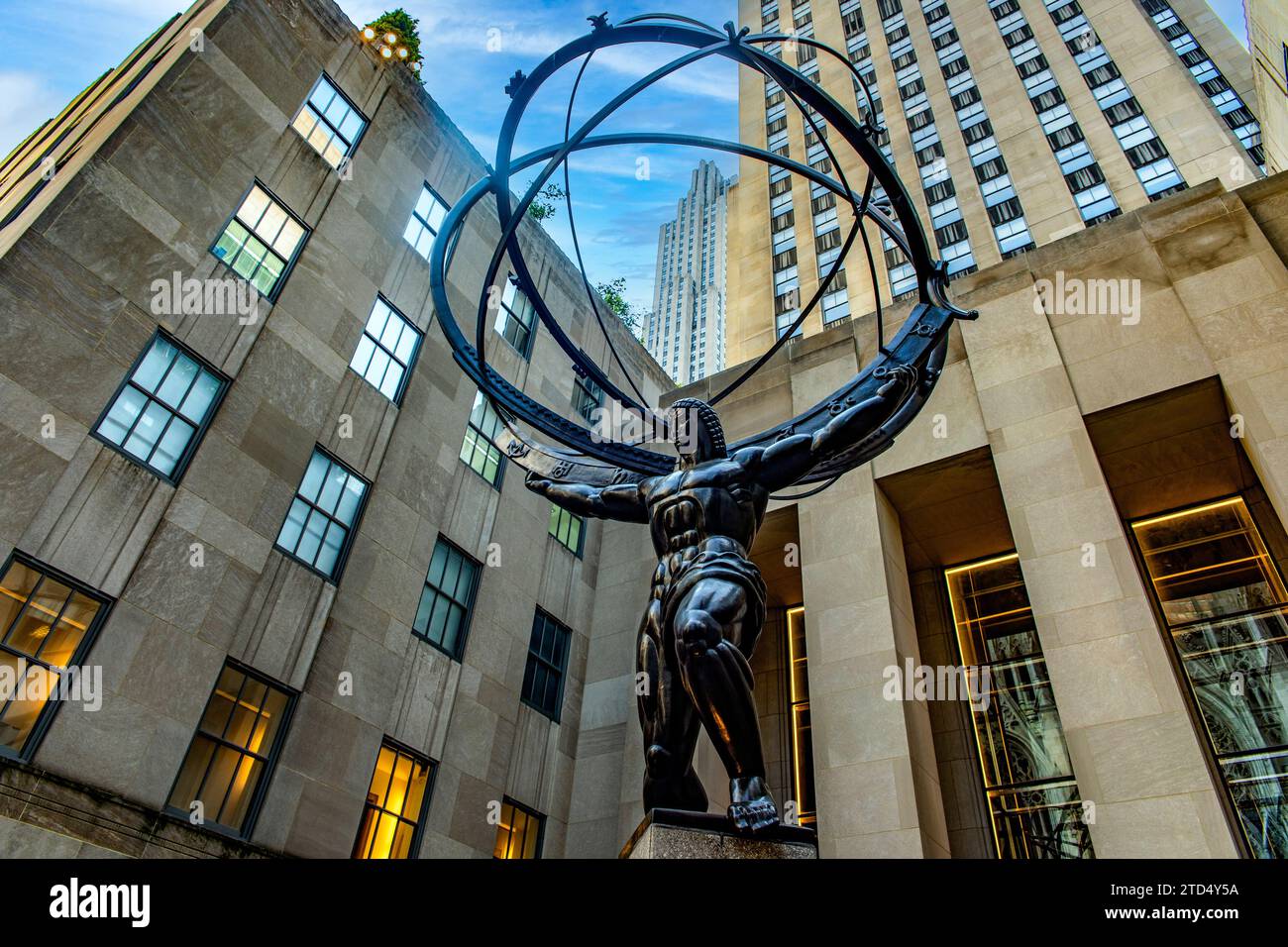 The giant Atlas holding the planet earth as a punishment from the gods ...