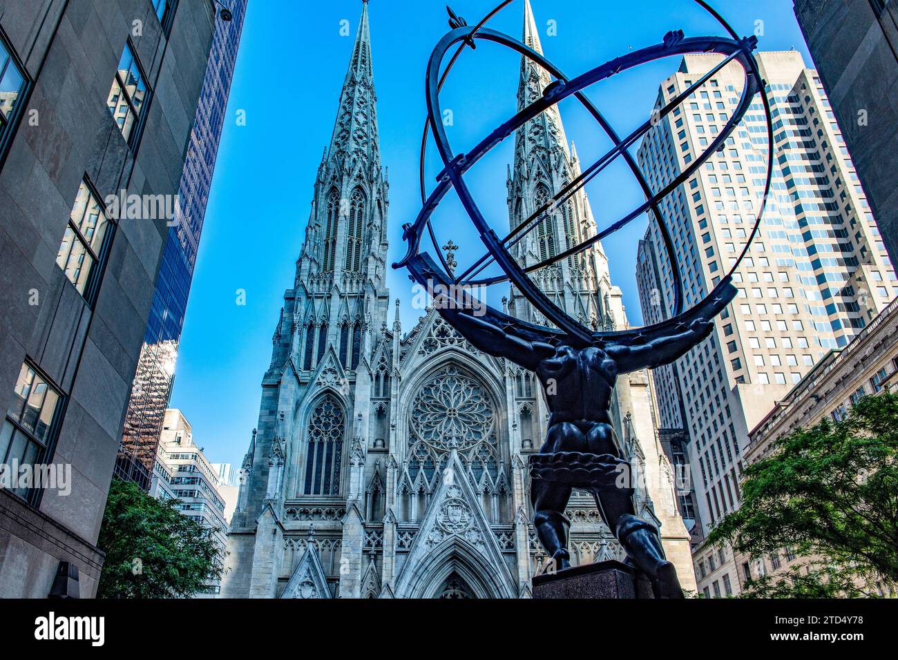 The giant Atlas holding the planet earth as a punishment of the gods ...