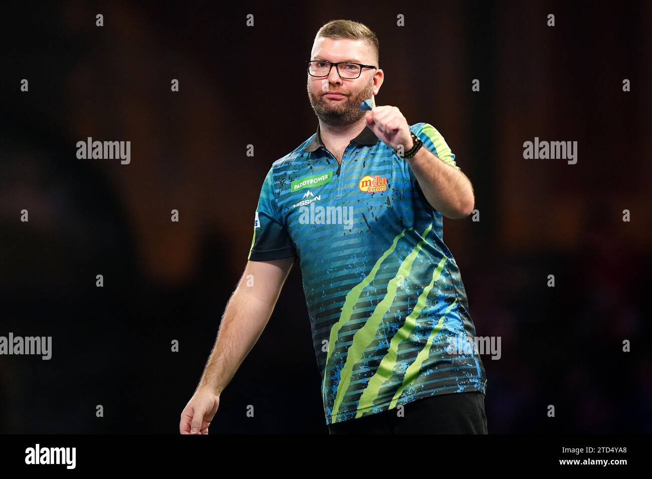 Lee Evans celebrates after winning his match against against Sandro ...