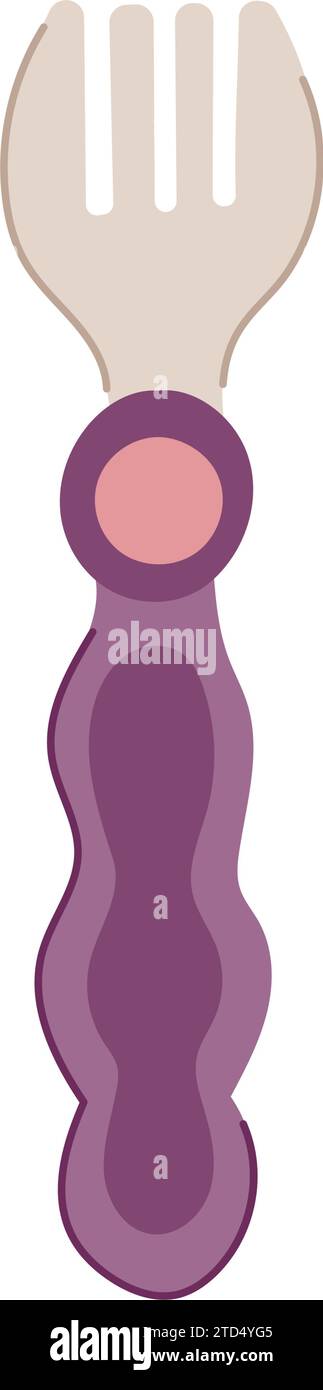 table toddler fork cartoon vector illustration Stock Vector Image & Art ...