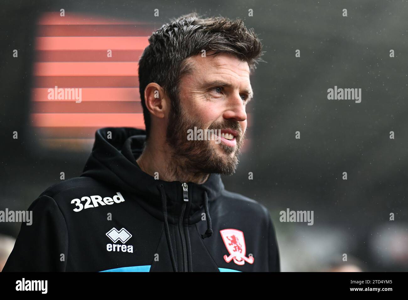 Michael Carrick Manager of Middlesbrough arrives ahead of the Sky Bet ...