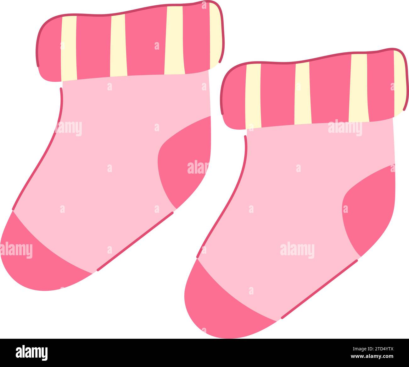 children toddler socks cartoon vector illustration Stock Vector Image ...