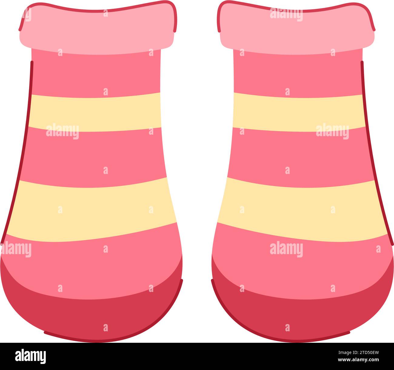 match toddler socks cartoon vector illustration Stock Vector Image ...