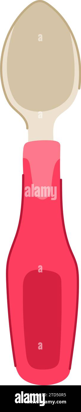 baby toddler spoon cartoon vector illustration Stock Vector Image & Art ...