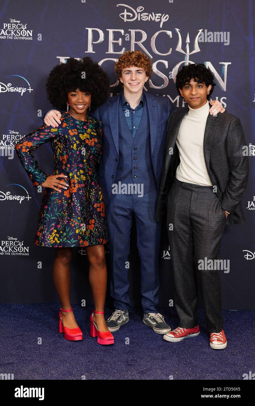 (left to right) Leah Sava Jeffries, Walker Scobell and Aryan Simhadri ...