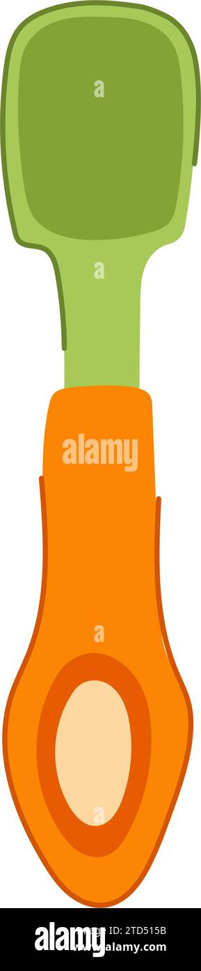 meal toddler spoon cartoon vector illustration Stock Vector Image & Art ...