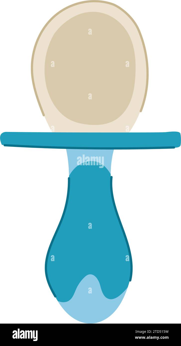 kitchen toddler spoon cartoon vector illustration Stock Vector Image ...