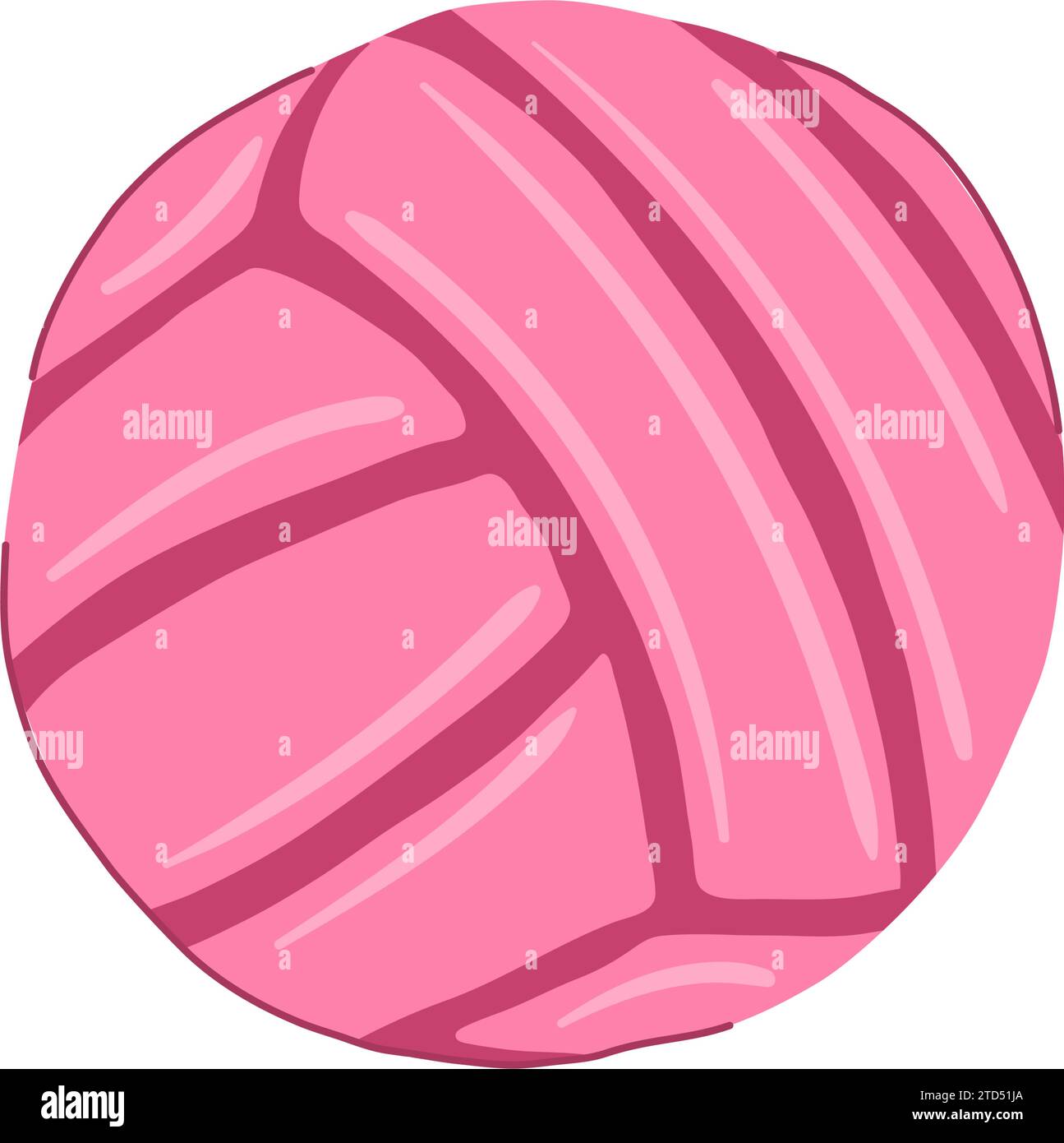 leather volleyball ball cartoon vector illustration Stock Vector Image ...